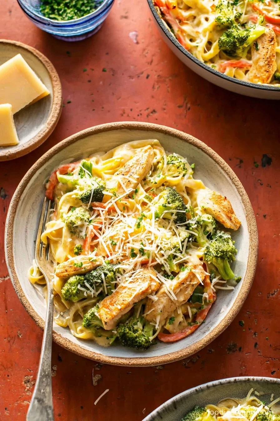 30-Minute Cajun Chicken And Broccoli Alfredo | Foodie Styling