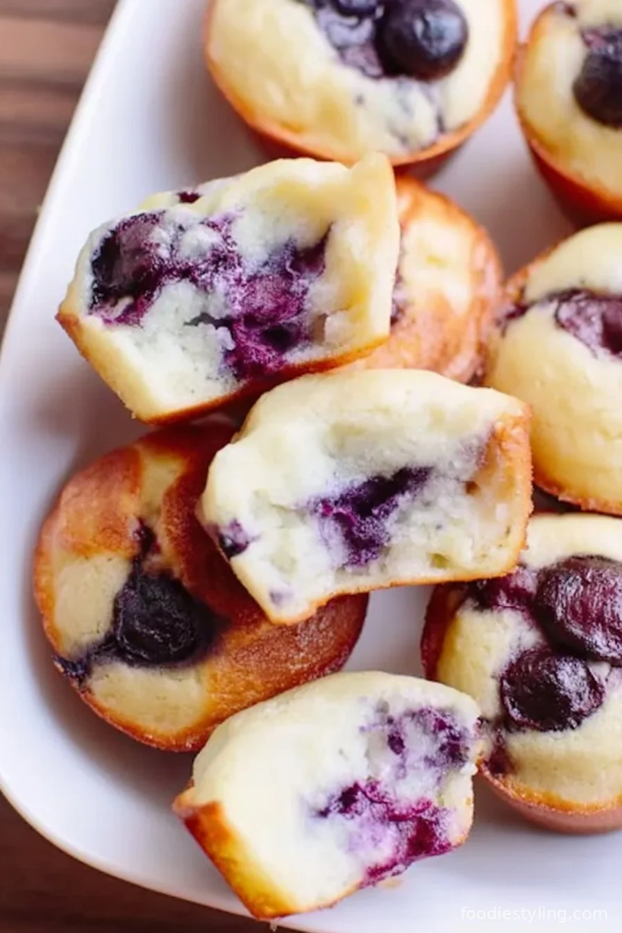 Blueberry Pancake Poppers | Foodie Styling