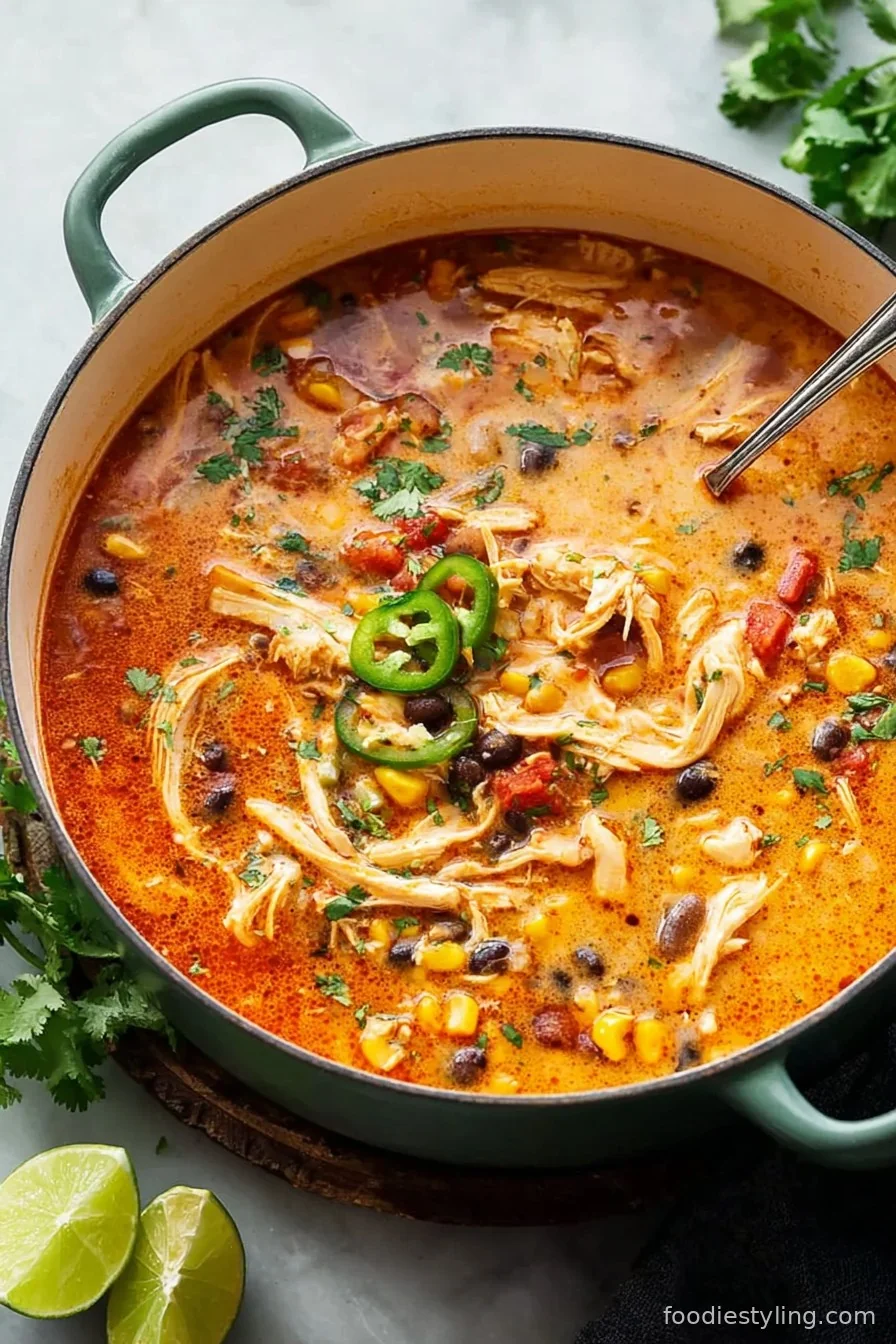 Chicken Enchilada Soup | Foodie Styling