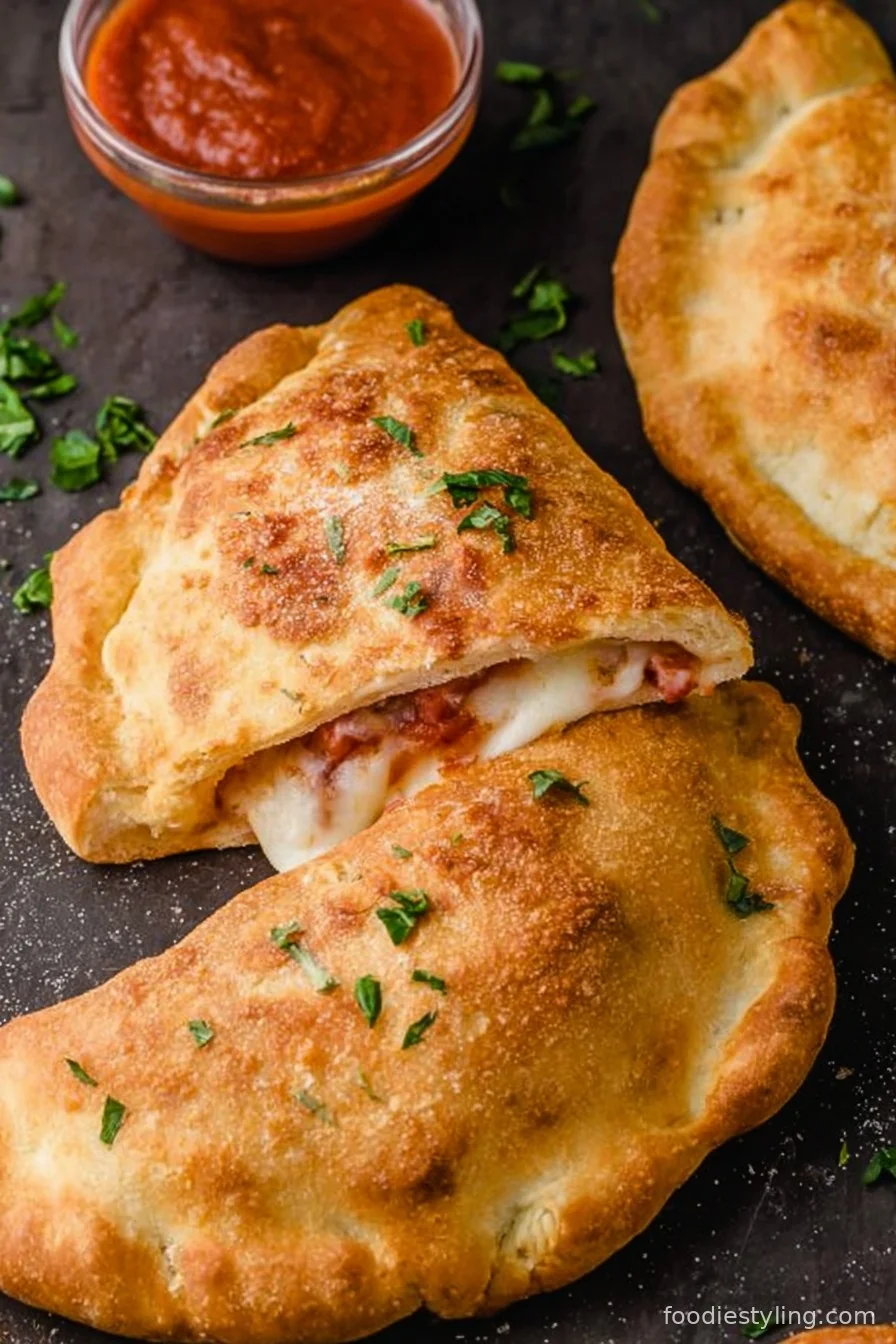 Easy Calzone Recipe - Foodie Styling