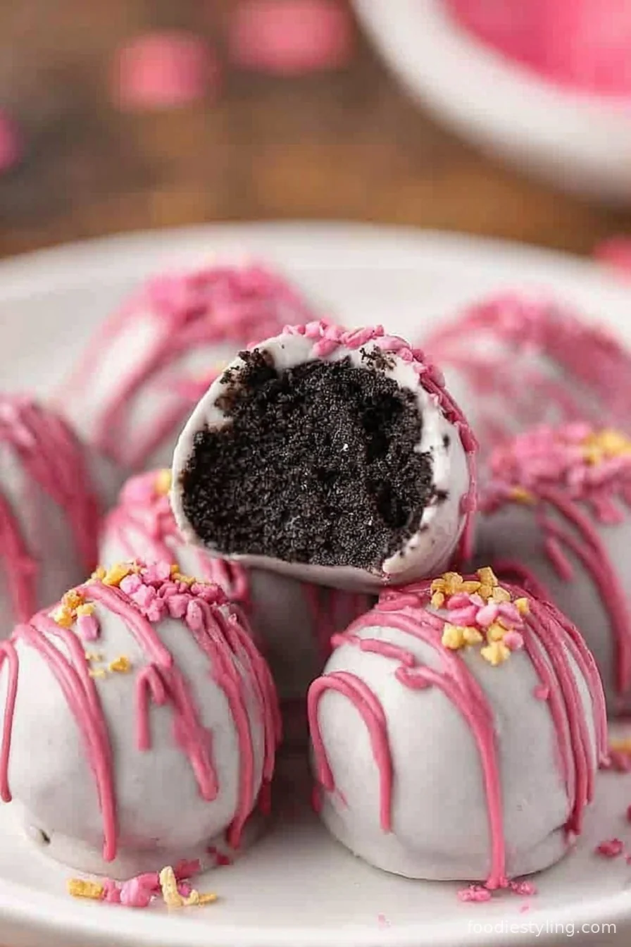 Easy Valentineâ€™s Day Oreo Truffles - Foodie Styling