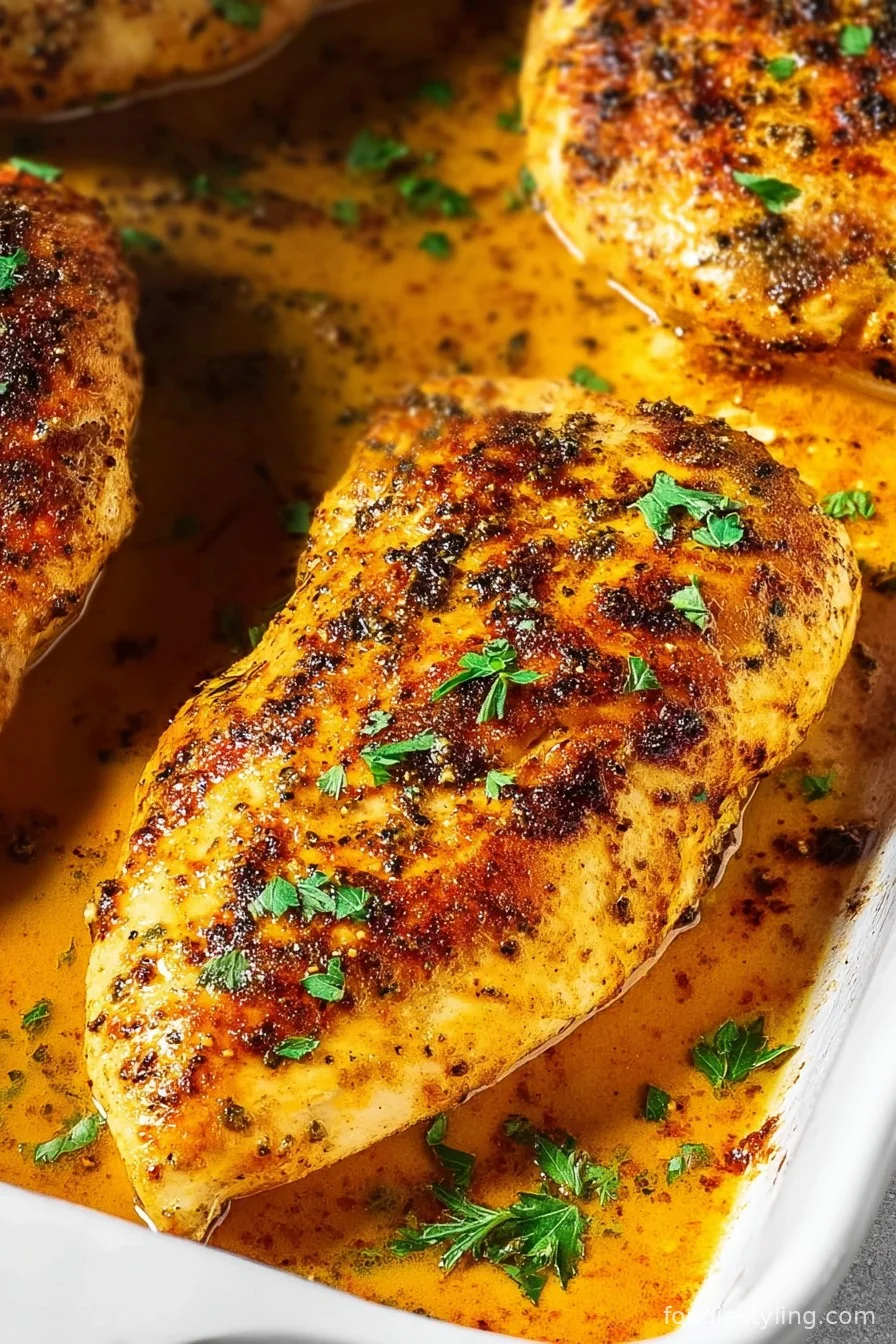 Garlic Parmesan Crispy Oven Fried Chicken | Foodie Styling