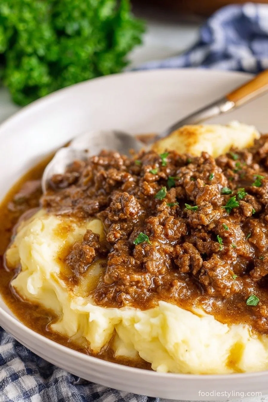 Ground Beef and Gravy | Foodie Styling
