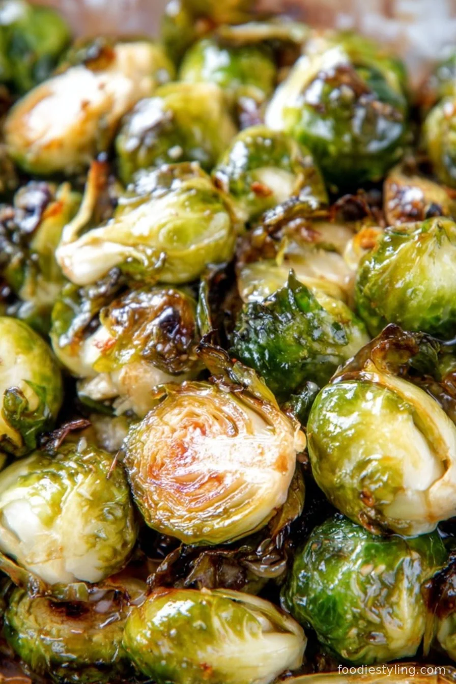 Honey Balsamic Brussels Sprouts | Foodie Styling