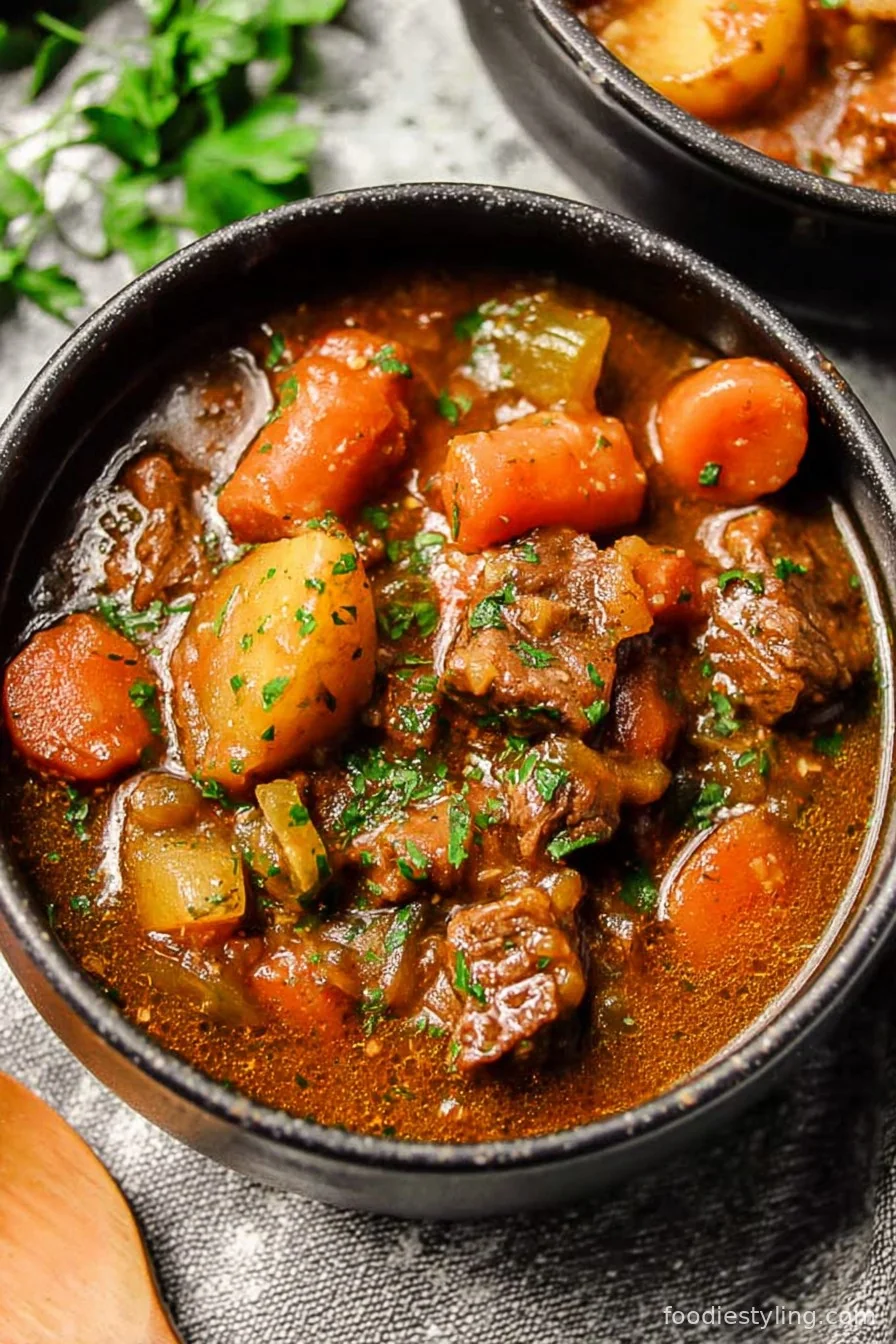 Slow Cooker Beef Stew | Foodie Styling
