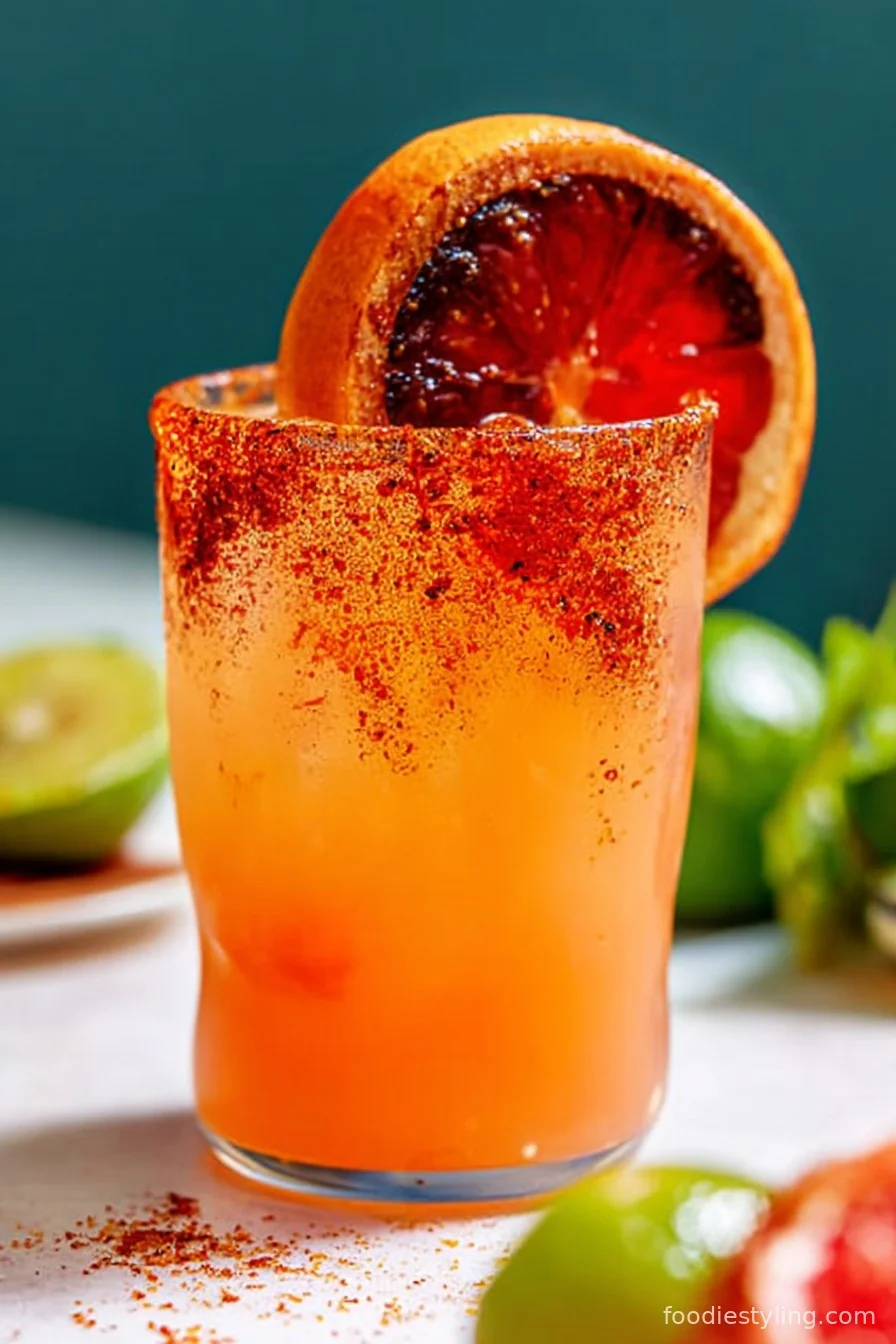 Spicy Paloma Cocktail - Foodie Styling